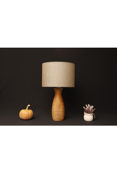 Doğal Ahşap Testi Abajur Collezione Speranza