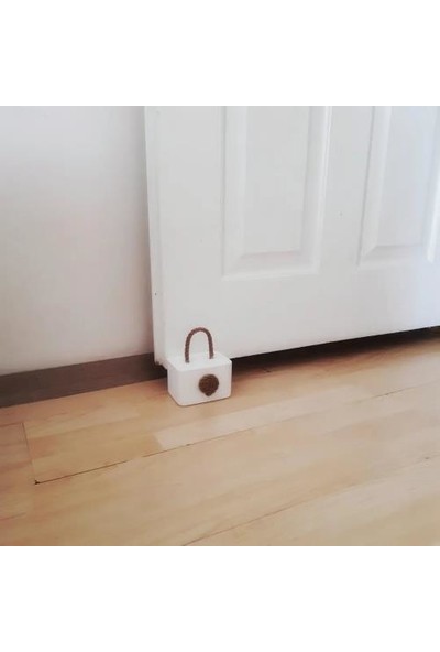 Kastore Beton Halatlı Dekoratif Kapı Stoperi Kastore Beton Halatlı Dekoratif Kapı Stoperi