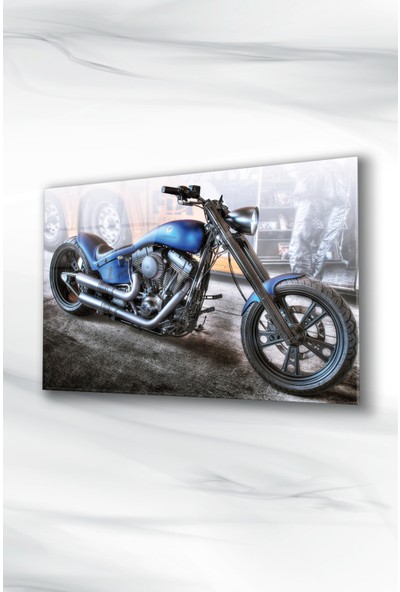 Mor Concept Chopper Motosiklet Cam Duvar Tablosu 67,5X45CM Mor Concept Chopper Motosiklet Cam Duvar Tablosu 67,5X45CM