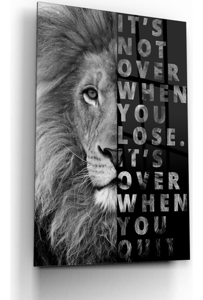 Mor Concept Aslan Cam Tablo 45 x 70 cm Mor Concept Aslan Cam Tablo 45 x 70 cm