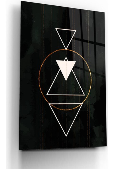 Mor Concept Geometrik Şekil Cam Tablo 60 x 90 cm Mor Concept Geometrik Şekil Cam Tablo 60 x 90 cm