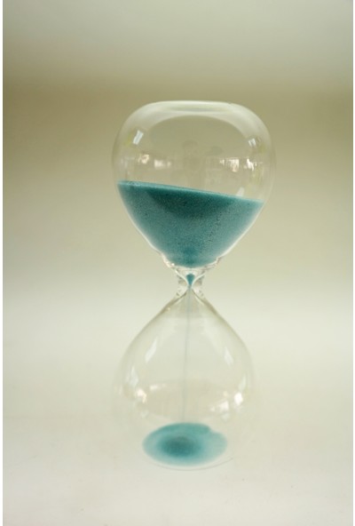 Kum Saati Cam 10 Dk Mavi