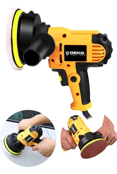 Dekopro Power Tools Alman 1200 Watt Profesyonel 6 Kademe Devir Ayarlı Pasta Cila Polisaj Makinesi Dekopro Power Tools Alman 1200 Watt Profesyonel 6 Kademe Devir Ayarlı Pasta Cila Polisaj Makinesi
