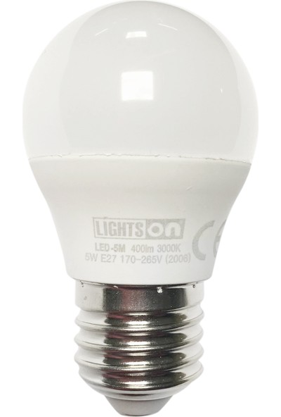 Lightson 6W E-27 Mini Top LED Ampul 6500K Lightson 6W E-27 Mini Top LED Ampul 6500K