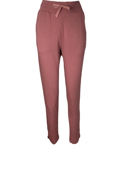 Hnx Kadın Spor Düz Renk Jogger Eşofman Altı