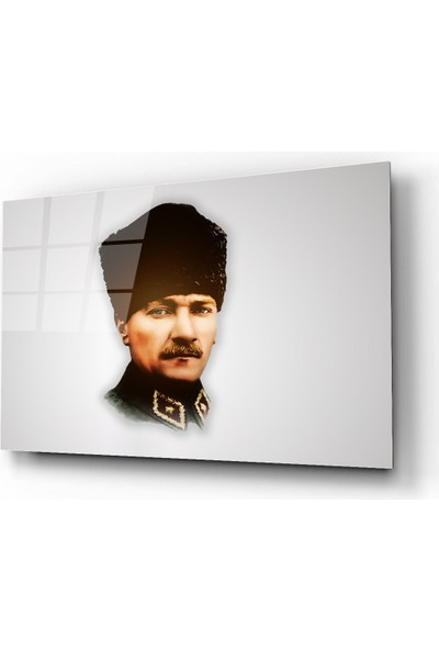 Mor Concept Mustafa Kemal Atatürk Cam Tablo 60 x 90 cm