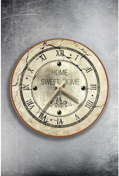 Mor Concept Retro Ahşap Duvar Saati ( Mdf ) Model 3