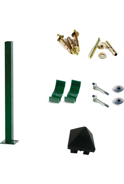 Telfence 75 cm Profil Direk - Panel Çit Direği (Aksesuarlı) Telfence 75 cm Profil Direk - Panel Çit Direği (Aksesuarlı)