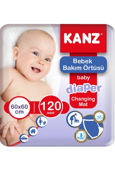 Kanz Bebek Bakım Örtüsü Fırsat Paketi 120 Adet