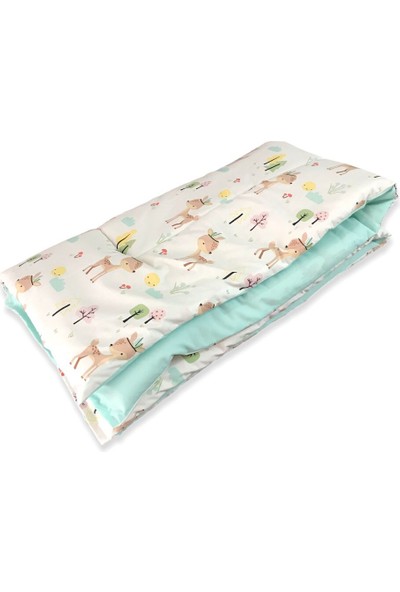 Bebek Özel Pamuklu Kumaştan Tek Kişilik Yorgan 155 x 215 cm