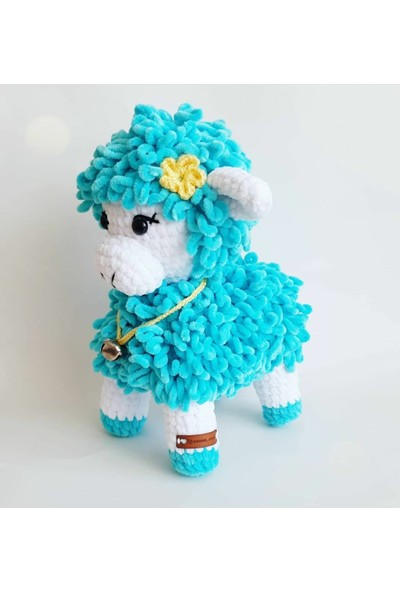 Toys City Sevimli Kuzu Organik Örgü Oyuncak