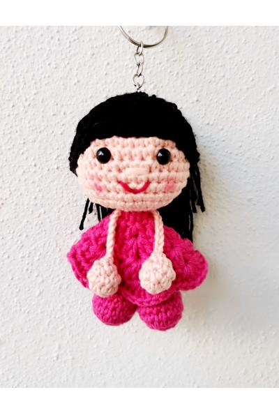 Toys City Maskot Fusya Bebek Organik Örgü Oyuncak Toys City Maskot Fusya Bebek Organik Örgü Oyuncak