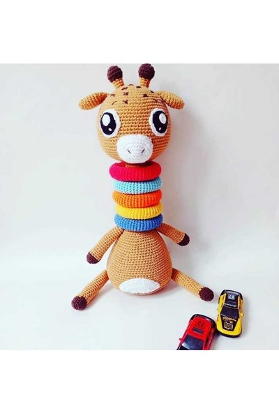 Toys City Eğitici Zürafa Organik Oyuncak