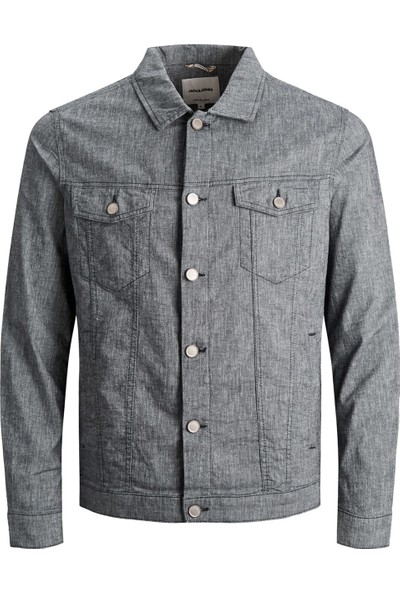 Jack & Jones Alvin Akm Linen Erkek Lacivert Mont (12186918-NBL) Jack & Jones Alvin Akm Linen Erkek Lacivert Mont (12186918-NBL)