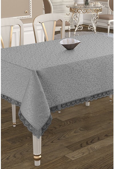 Köşem Çeyiz Kdk Kumaş Leke Tutmaz Dertsiz Masa Örtüsü 160X220 cm Gri Köşem Çeyiz Kdk Kumaş Leke Tutmaz Dertsiz Masa Örtüsü 160X220 cm Gri