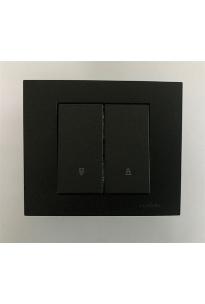 Çağatayelektrik Ovivo Grano Siyah Jaluzi Kumanda Anahtarı Mekanizma+ Çerçeveli Çağatayelektrik Ovivo Grano Siyah Jaluzi Kumanda Anahtarı Mekanizma+ Çerçeveli