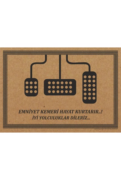 Cihan Oto Paspas Kağıdı Pedal Baskılı 100 Adet