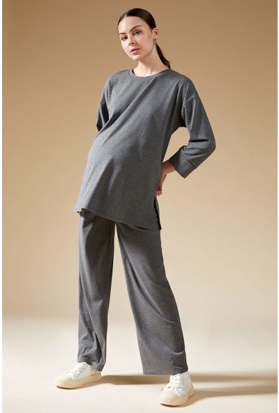 DeFacto İspanyol Paça Örme Hamile Pantolon S5200AZ21AU