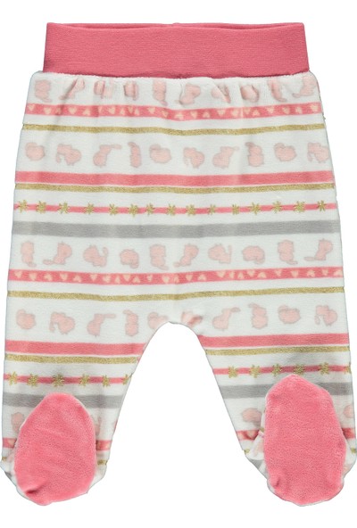 Civil Baby Kız Bebek Patikli Tek Alt 1-6 Ay Yavruağzı