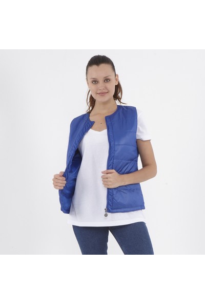 Think Simple Kadın Yelek - Saks