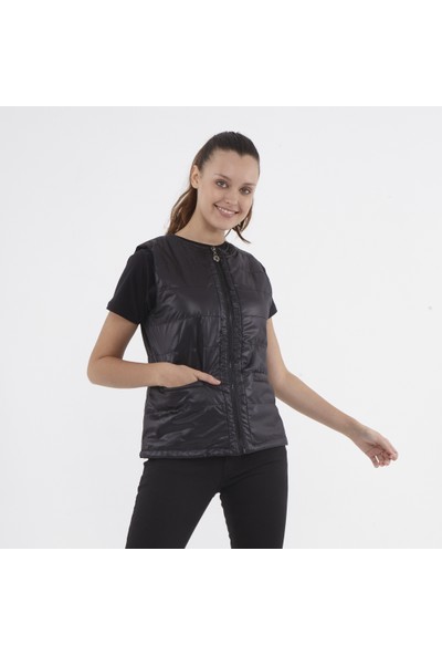Think Simple Kadın Yelek - Siyah