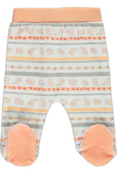 Civil Baby Kız Bebek Patikli Tek Alt 1-6 Ay Açık Somon