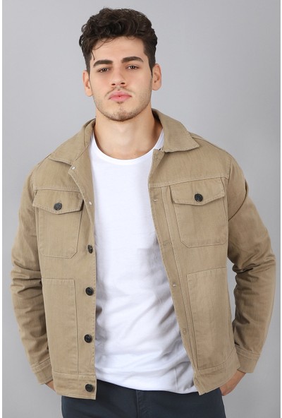 Arlin Erkek Çift Cep Kapaklı Düğmeli Normal Kalıp Taş Ceket Arlin Erkek Çift Cep Kapaklı Düğmeli Normal Kalıp Taş Ceket