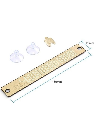 Fırsatı Sepetle Vantuzlu Fosforlu Telefon Plakası Parktel