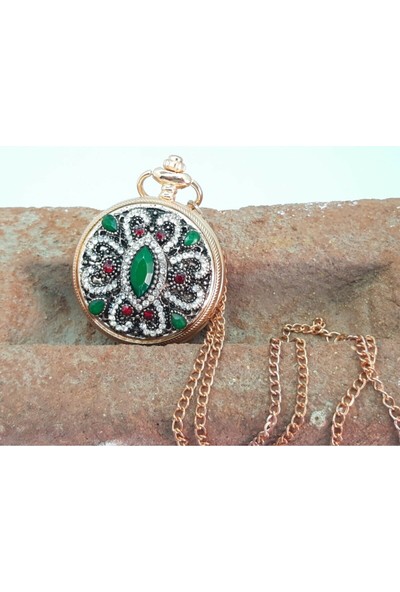 Trend Dünyası Trenddünyası Taş Işlemeli Zincirli Köstekli Analog Saatli Kolye Trend Dünyası Trenddünyası Taş Işlemeli Zincirli Köstekli Analog Saatli Kolye