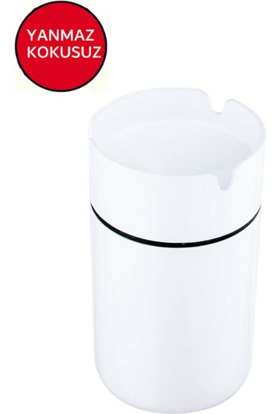 Maxiflow Çelik Metal Dekoratif Küllük Beyaz Maxiflow Çelik Metal Dekoratif Küllük Beyaz