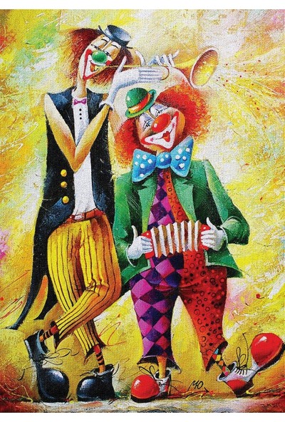 Art Puzzle Müzisyen Palyaçolar 260 Parça Yapılmış Puzzle(48 x 34 Cm)