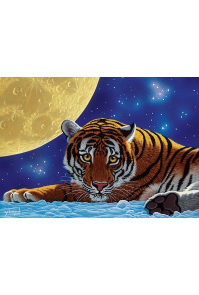 Art Puzzle Ay Kaplanı 500 Parça Yapılmış Puzzle(48 x 34 Cm)