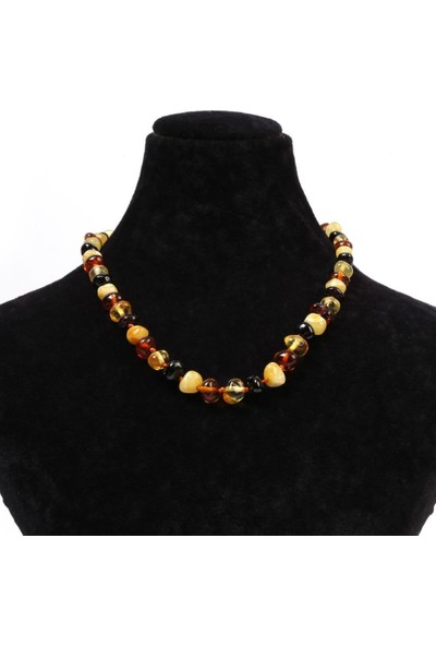 Sahi Aksesuar Doğal Kehribar Bebek Diş Kolyesi AMBER059