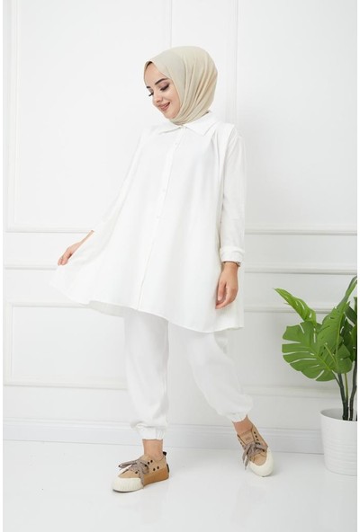 Efkeyem Tunik&pantolon Ikili Takım - Beyaz