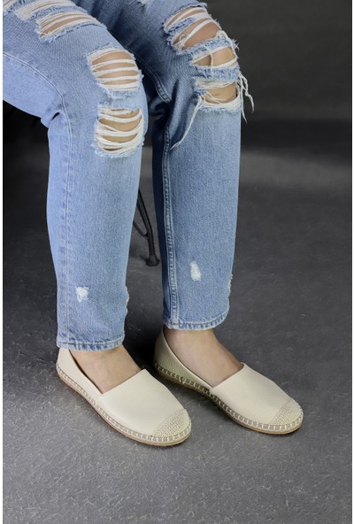 Orvimo Kadın Espadril Rahat Hasır Günlük Gece Yaz Düz
