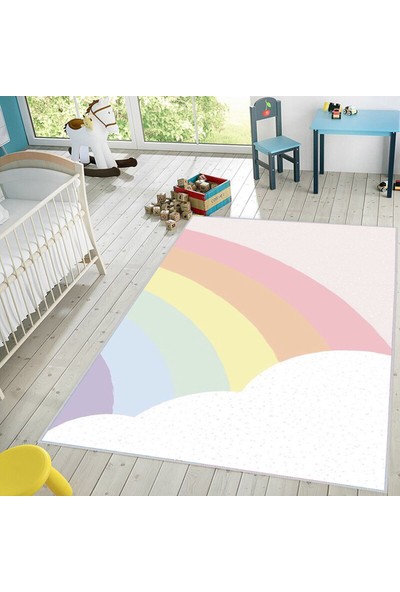 Rovigo Home Dijital Baskı Yıkanabilir Kaymaz Taban Çocuk Halısı
