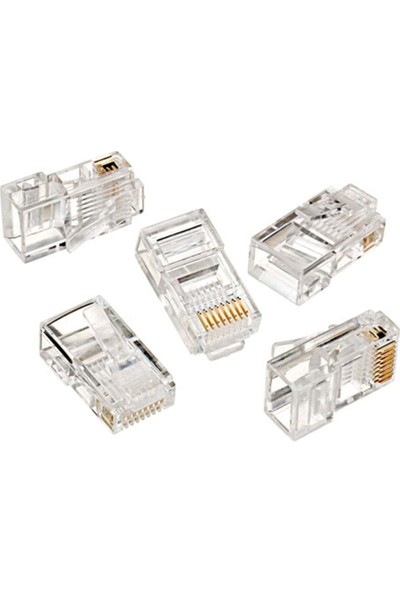 S-Link Cat 6 Rj-45 Konnektör Jak Utp SL-COB8P 50 Adet