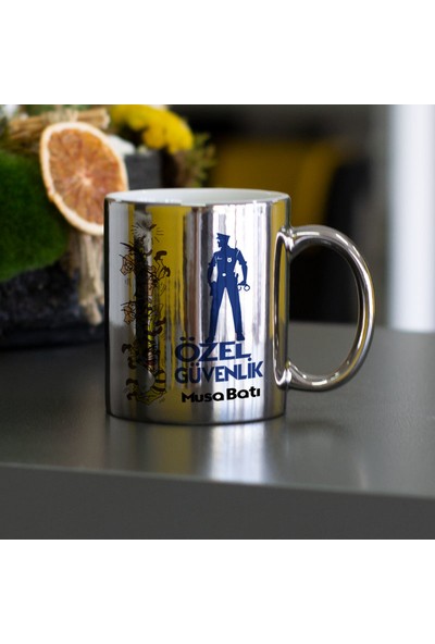 Hediyelen Özel Güvenlik Gümüş Kupa Bardak