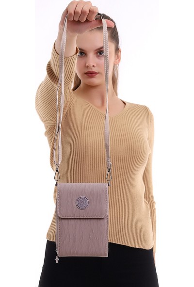 Petek Karnaval Kadın Krinkıl Kumaş Cüzdan Çanta