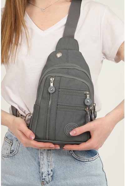 Petek Karnaval Kadın Beş Bölmeli Krinkıl Kumaş Bel ve Sırt Çanta Petek Karnaval Kadın Beş Bölmeli Krinkıl Kumaş Bel ve Sırt Çanta