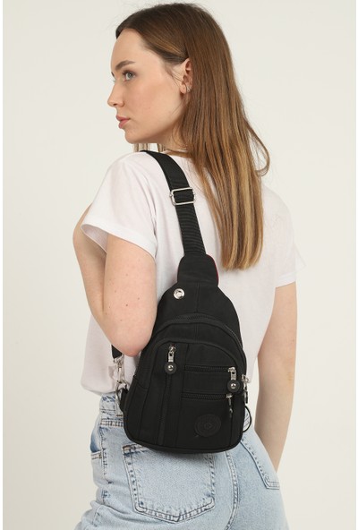 Petek Karnaval Kadın Beş Bölmeli Krinkıl Kumaş Bel ve Sırt Çanta Petek Karnaval Kadın Beş Bölmeli Krinkıl Kumaş Bel ve Sırt Çanta