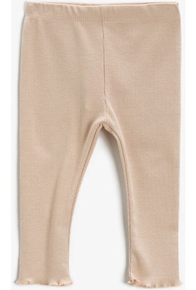 Koton Kids Beli Lastikli Tayt Pamuklu