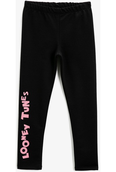 Koton Looney Tunes Lisanslı Baskılı Beli Lastikli Tayt
