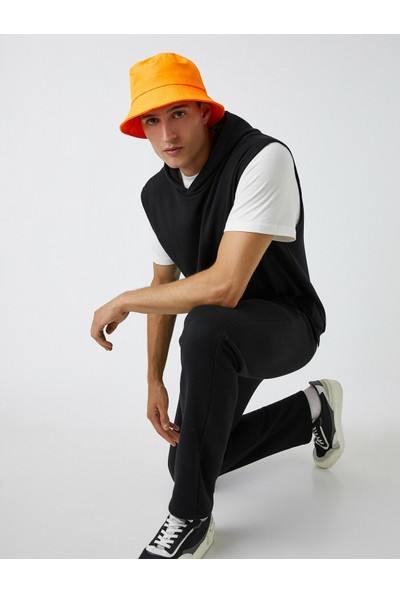 Koton Kapşonlu Kolsuz Sweatshirt