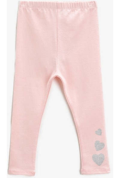 Koton Kalp Baskılı Tayt Beli Lastikli