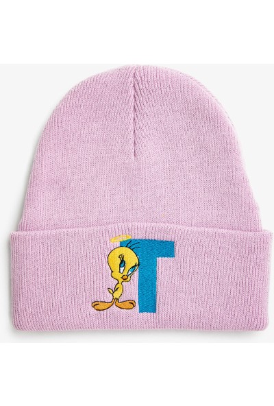 Koton Tweety Lisanlı İşlemeli Bere