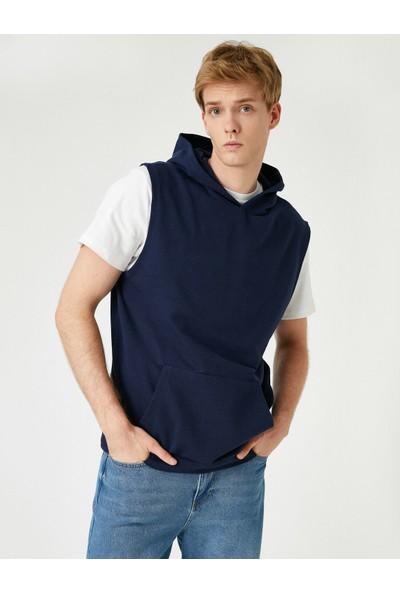 Koton Kapşonlu Kolsuz Sweatshirt
