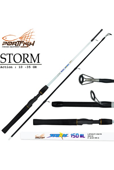 Portfish Storm Tekne Kamışı 120 Cm 10-35 Gr Portfish Storm Tekne Kamışı 120 Cm 10-35 Gr