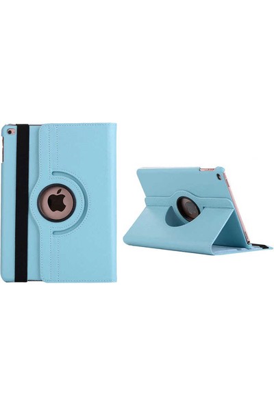 Case 4U Apple iPad 10.2 2021 (9.Nesil) Kılıf 360 Derece Dönebilen Standlı Tam Koruma Akıllı Kapak Açık Mavi Case 4U Apple iPad 10.2 2021 (9.Nesil) Kılıf 360 Derece Dönebilen Standlı Tam Koruma Akıllı Kapak Açık Mavi