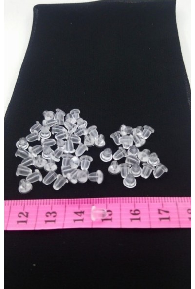 Ztt Slikon Küpe Arkası Şeffaf Renk 20 Adet